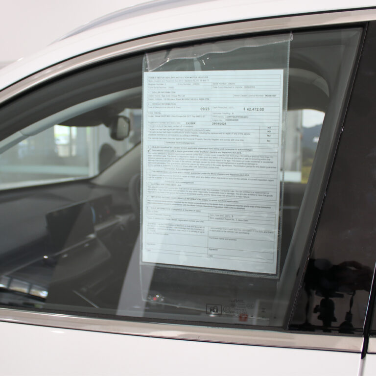 Clear Form Holder PORTRAIT 100 per pack - Auto Visuals