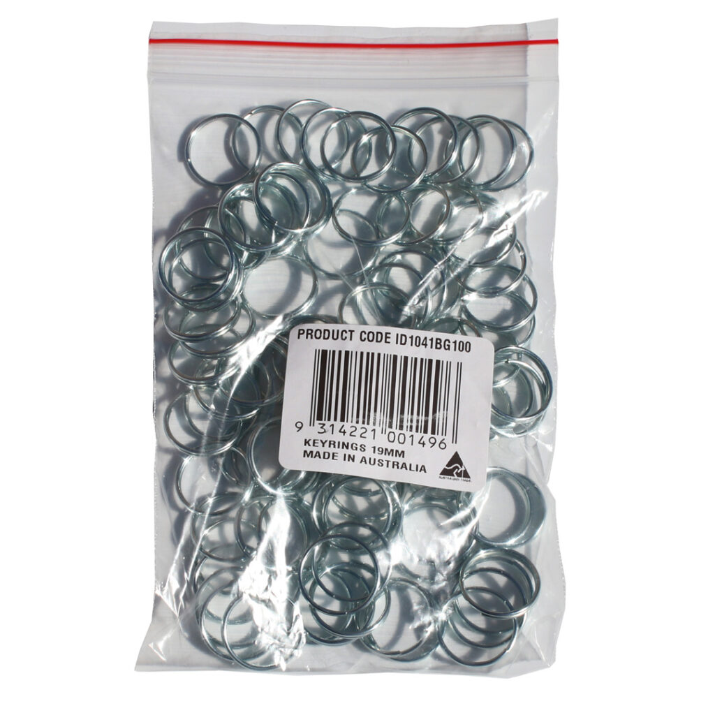 19mm Key Tag Rings 100 per bag - Auto Visuals