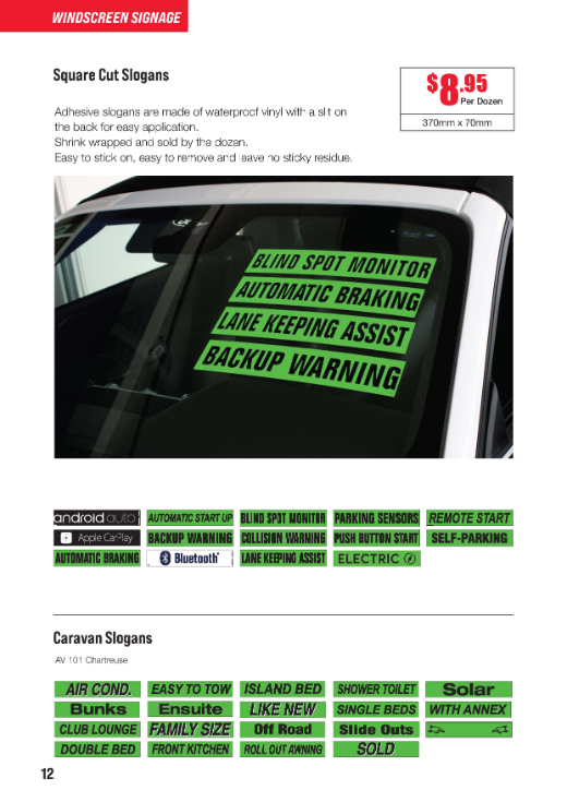 Auto Visuals - Australia's Largest Range of Auto Dealer Products