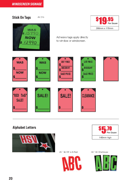 Auto Visuals - Australia's Largest Range of Auto Dealer Products