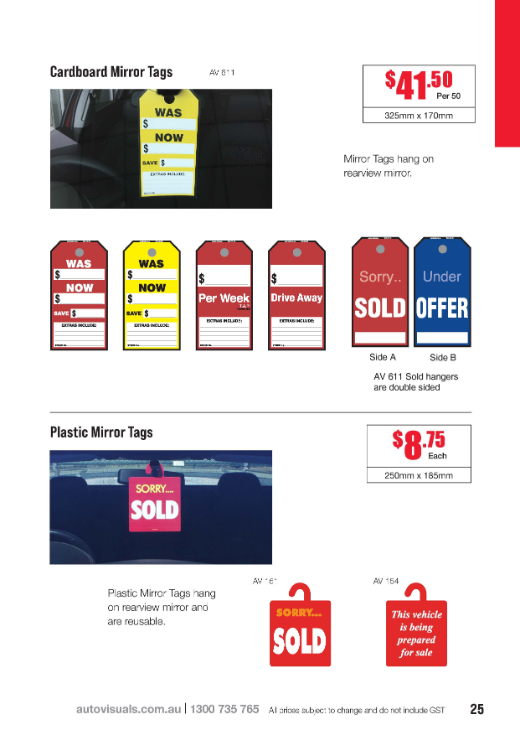 Auto Visuals - Australia's Largest Range of Auto Dealer Products