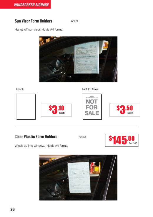 Auto Visuals - Australia's Largest Range of Auto Dealer Products