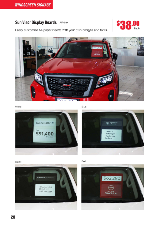 Auto Visuals - Australia's Largest Range of Auto Dealer Products