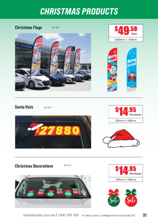 Auto Visuals - Australia's Largest Range of Auto Dealer Products