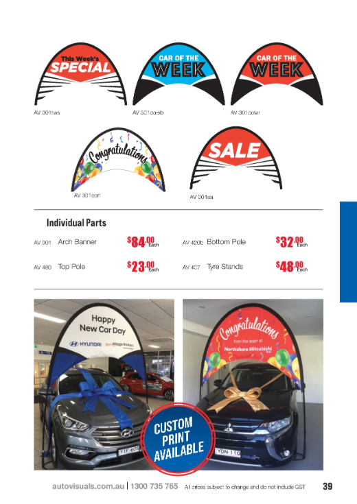 Auto Visuals - Australia's Largest Range of Auto Dealer Products