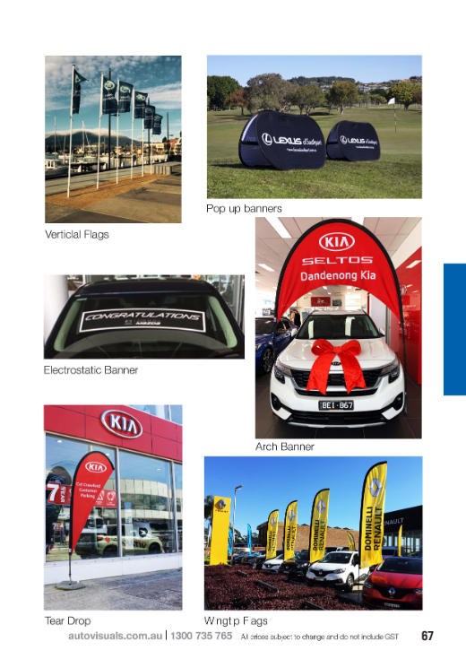 Auto Visuals - Australia's Largest Range of Auto Dealer Products