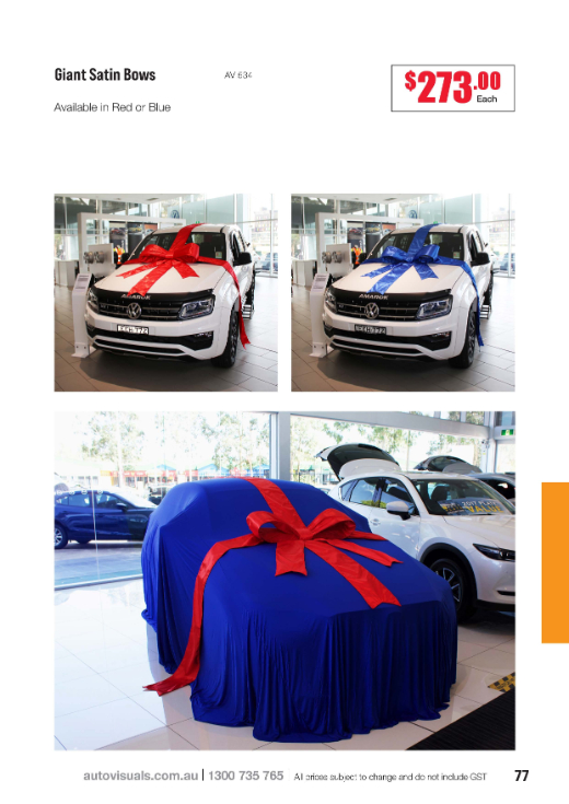 Auto Visuals - Australia's Largest Range of Auto Dealer Products