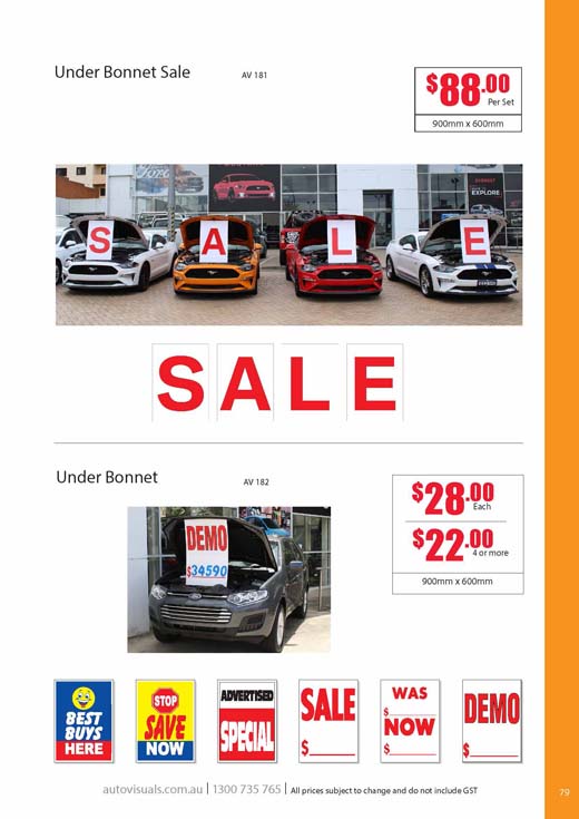 Auto Visuals - Australia's Largest Range of Auto Dealer Products