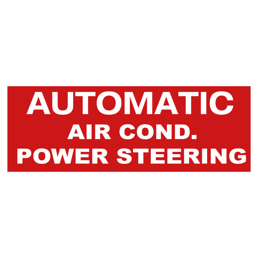 Auto Air Steer Red/White - Auto Visuals