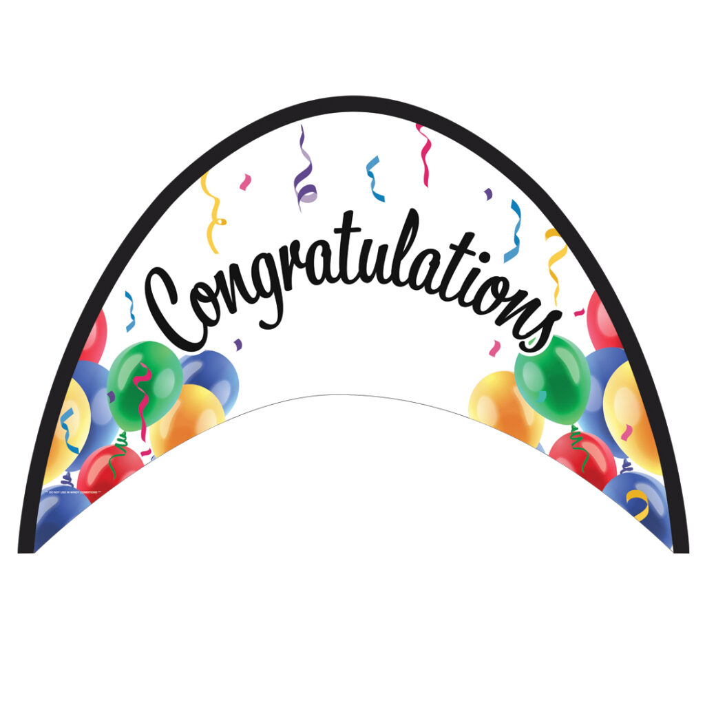 Congratulations Arch Banner - Auto Visuals