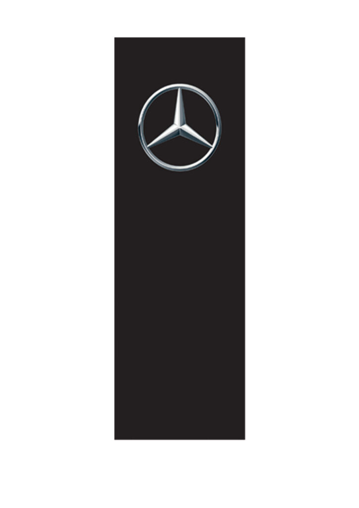 Mercedes Vertical 3500x1200mm - Auto Visuals
