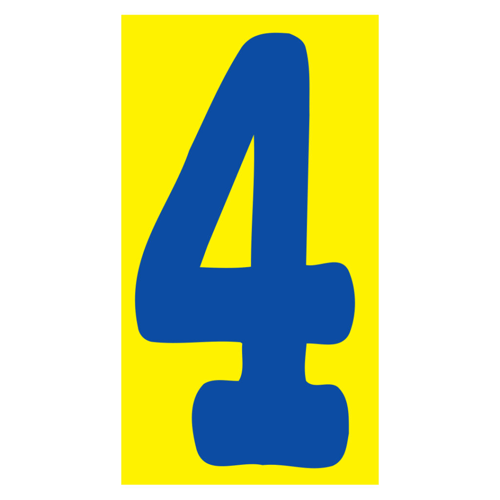 Blue & Yellow Mid Size Numbers Archives - Auto Visuals