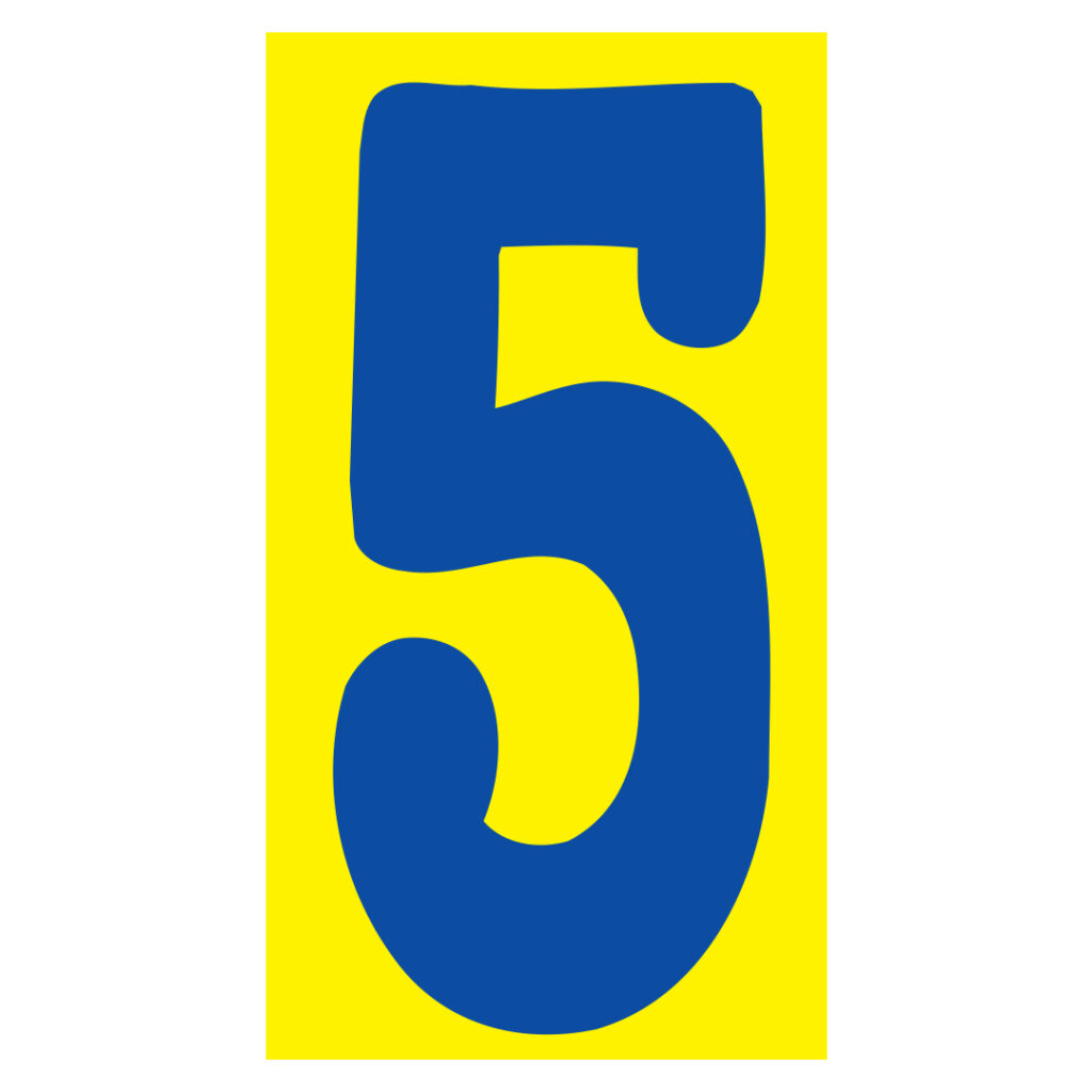 Blue & Yellow Mid Size Numbers Archives - Auto Visuals