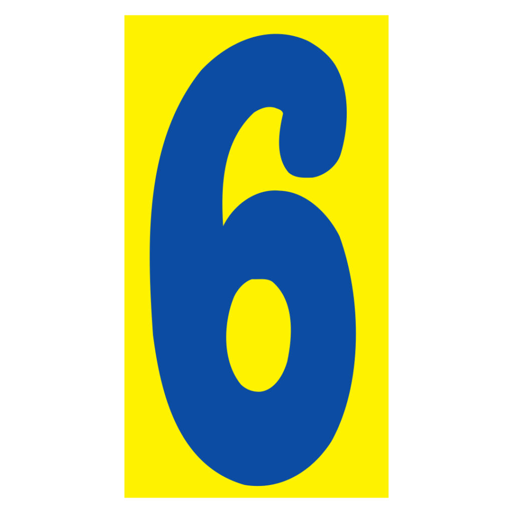 Blue & Yellow Mid Size Numbers Archives - Auto Visuals