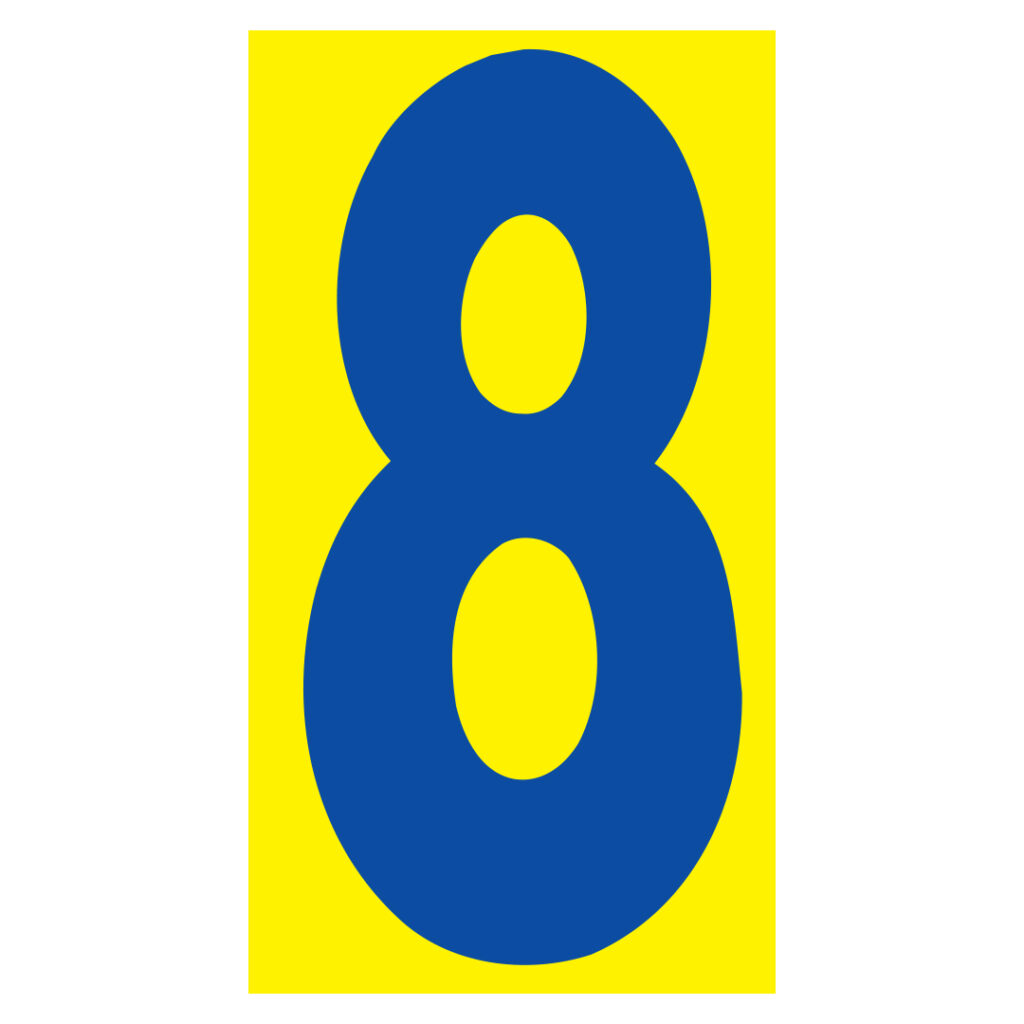 Blue & Yellow Mid Size Numbers Archives - Auto Visuals