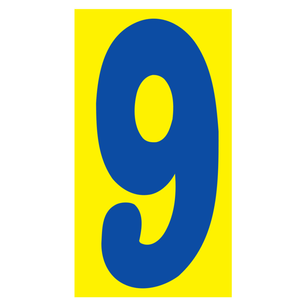 Blue & Yellow Mid Size Numbers Archives - Auto Visuals