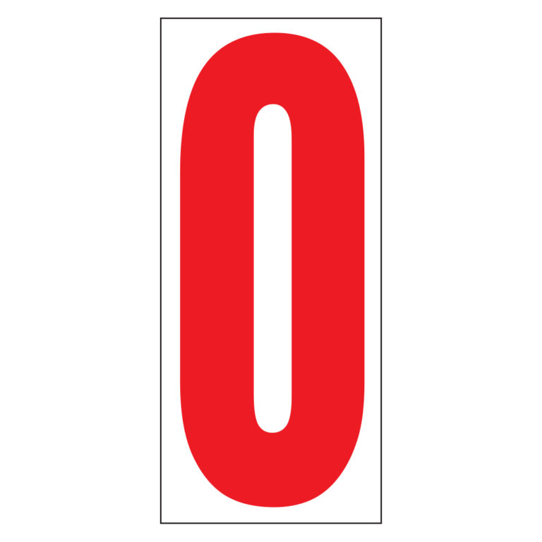 Red & White Mid Size Numbers Archives - Auto Visuals