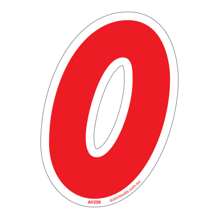 Red & White Die Cut Numbers Archives - Auto Visuals