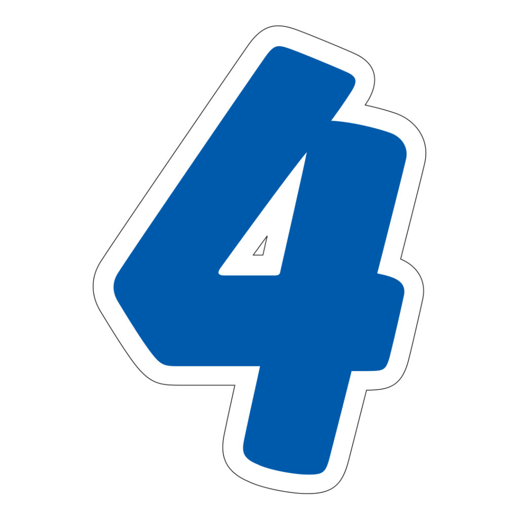 Blue & White Die Cut Numbers Archives - Auto Visuals