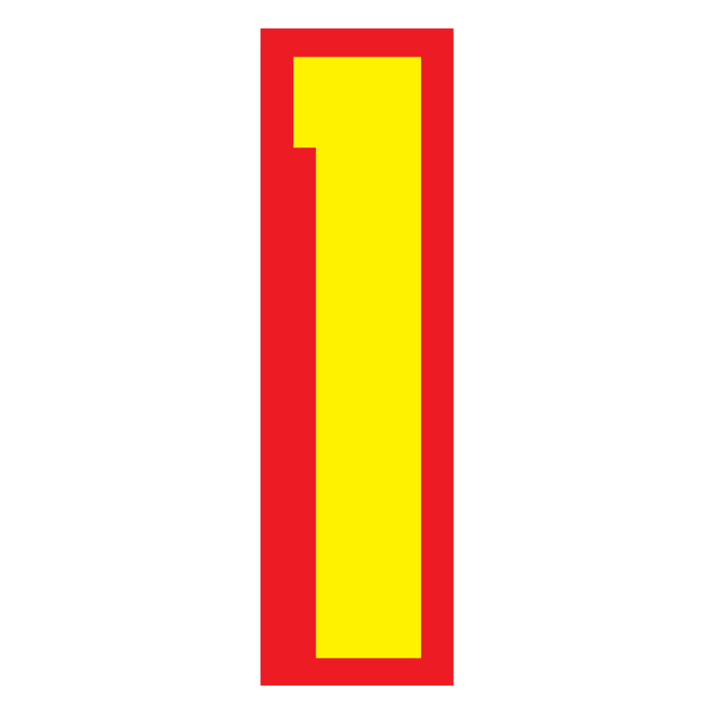Red & Yellow Jumbo Numbers Archives - Auto Visuals