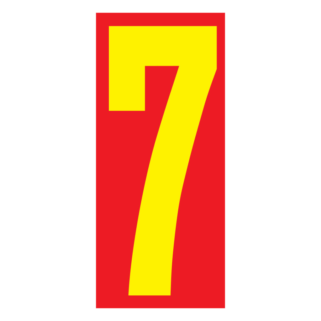Red & Yellow Jumbo Numbers Archives - Auto Visuals